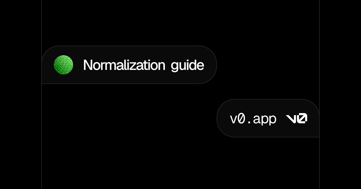 Normalization Guide V0 By Vercel 9933