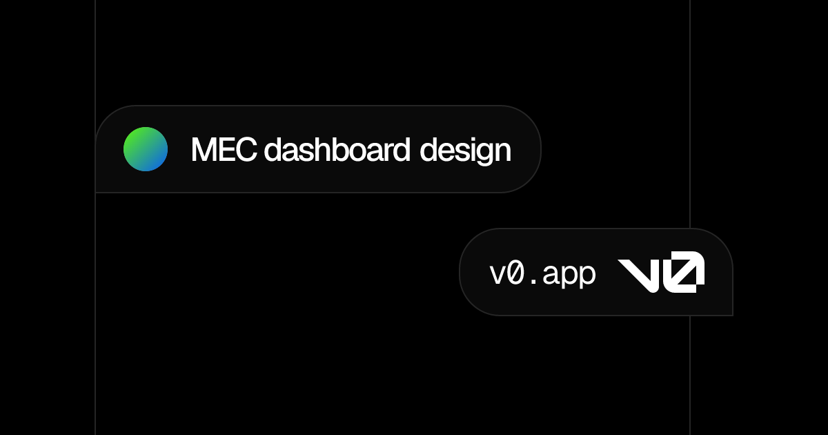 MEC dashboard design - v0 by Vercel