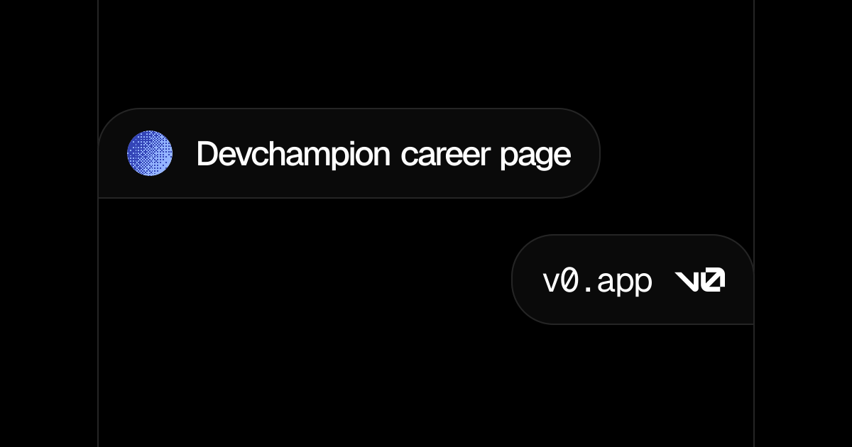 Devchampion career page - v0 by Vercel
