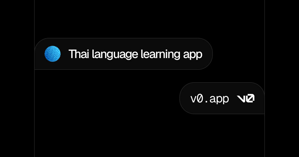 Thai language learning app - v0 by Vercel