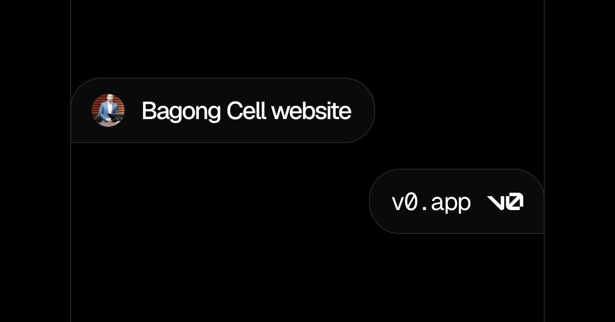 Bagong Cell website - v0 by Vercel