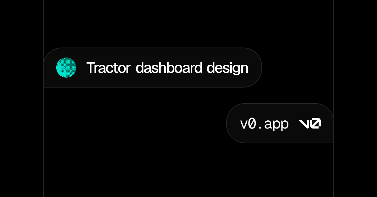 Tractor dashboard design - v0 by Vercel