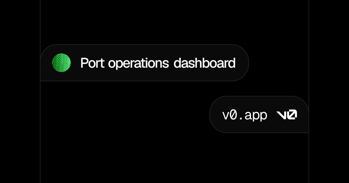 Port operations dashboard - v0 by Vercel