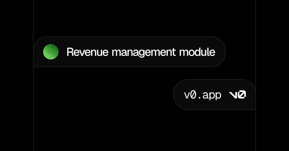 Revenue management module - v0 by Vercel