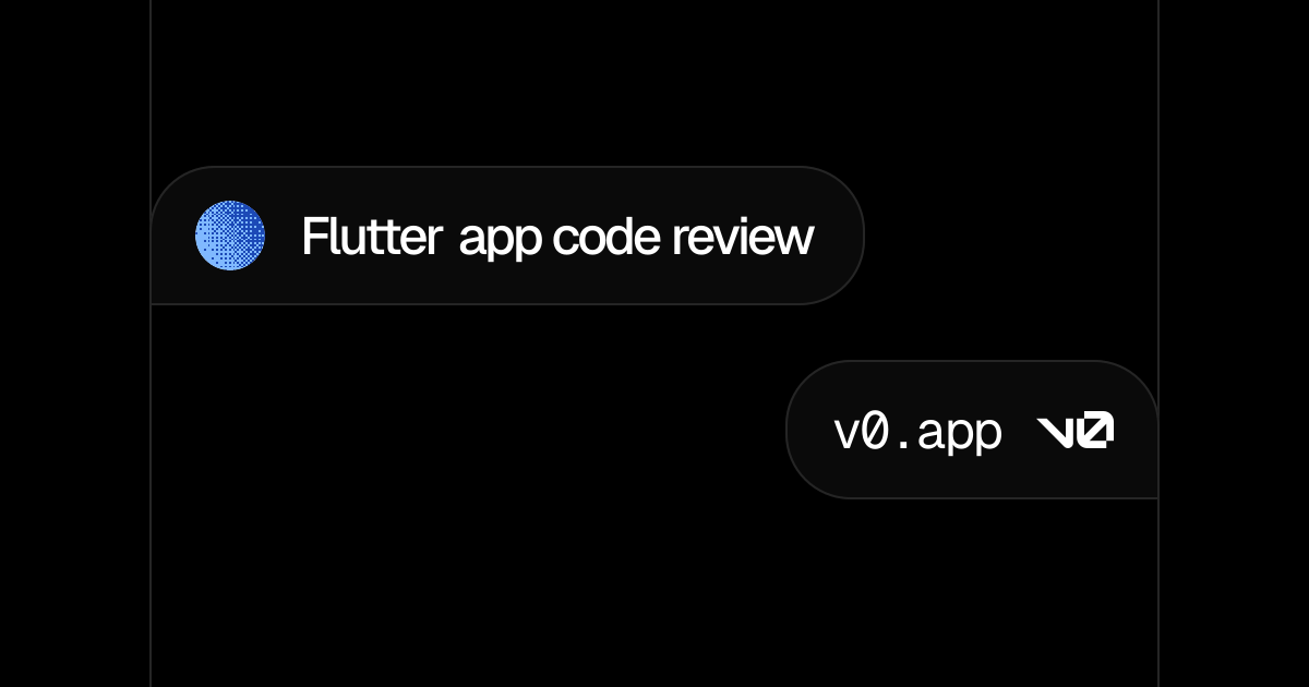 Flutter app code review - v0 by Vercel
