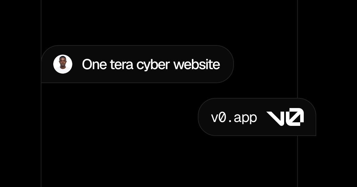 One tera cyber website - v0 by Vercel