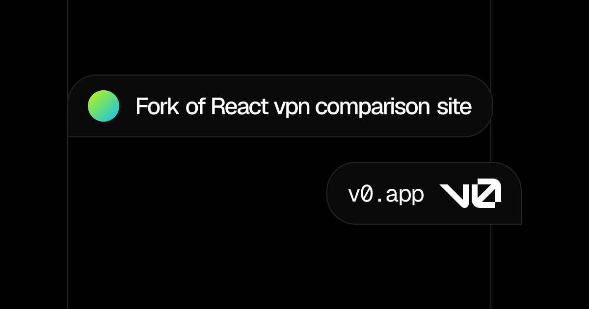 Fork of React vpn comparison site - v0 by Vercel