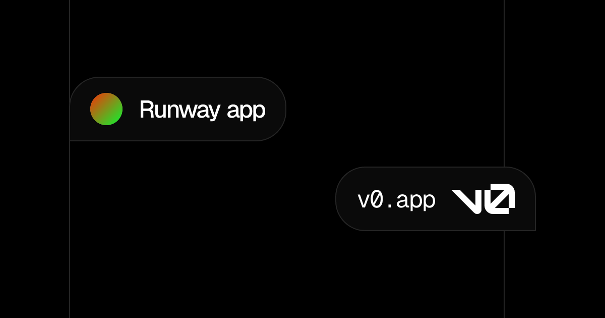 Runway app - v0 by Vercel