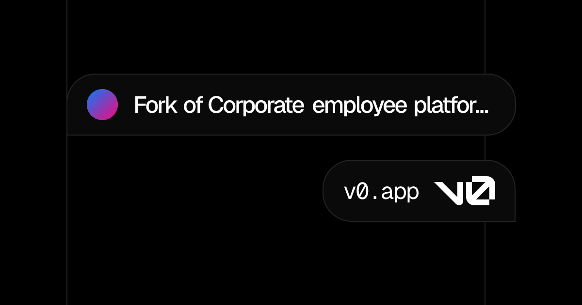 Fork of Corporate employee platform - v0 by Vercel