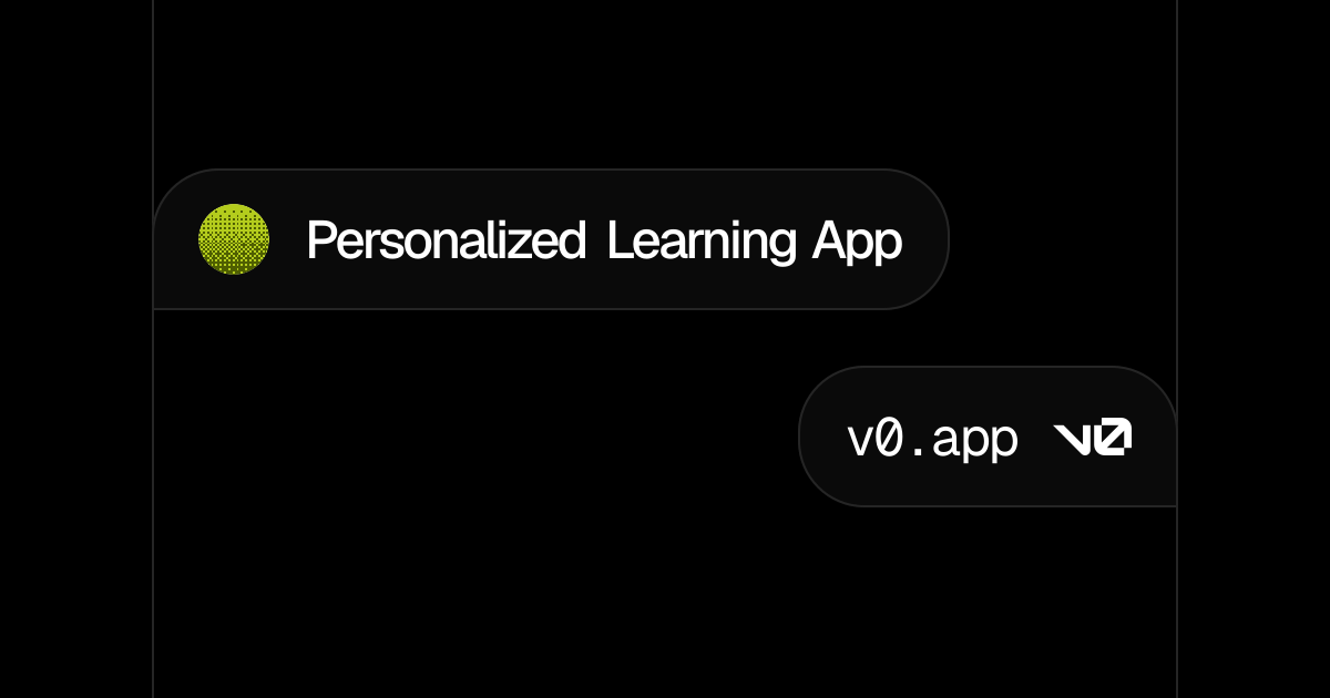 Personalized Learning App - v0 by Vercel