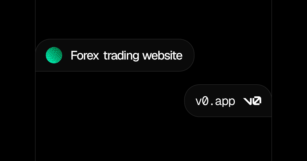 Forex trading website - v0 by Vercel