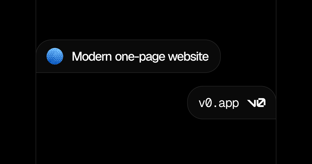 Modern one-page website - v0 by Vercel
