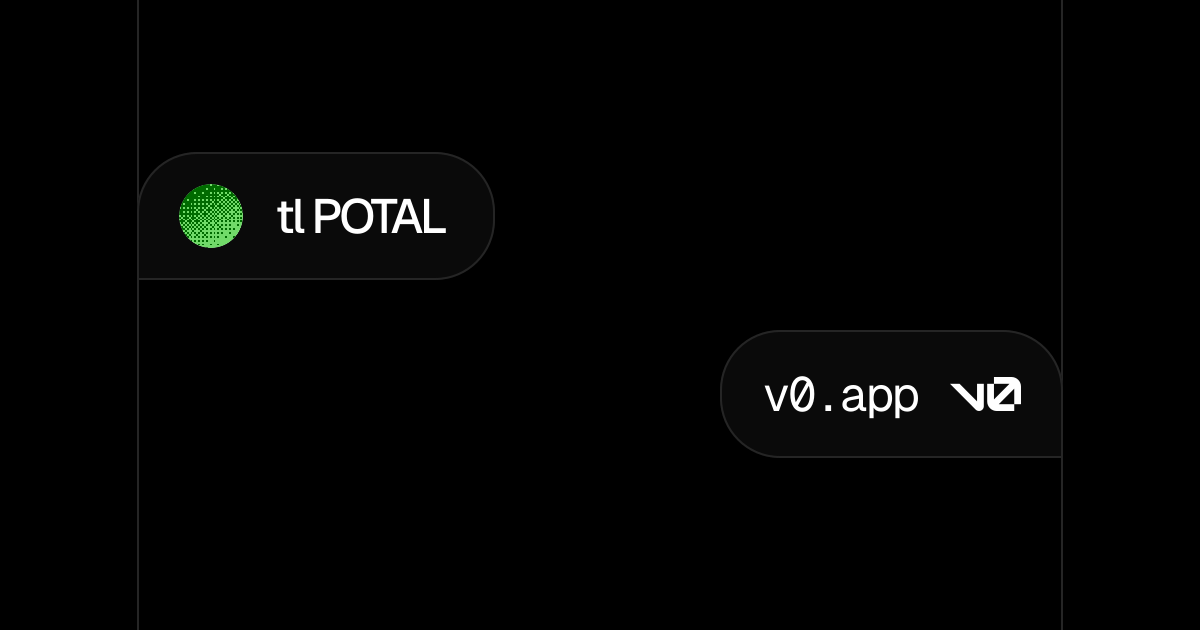 tl POTAL - v0 by Vercel