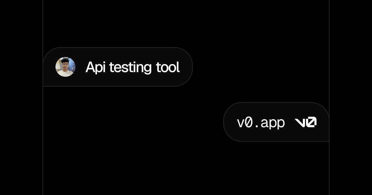 Api Testing Tool V0 By Vercel