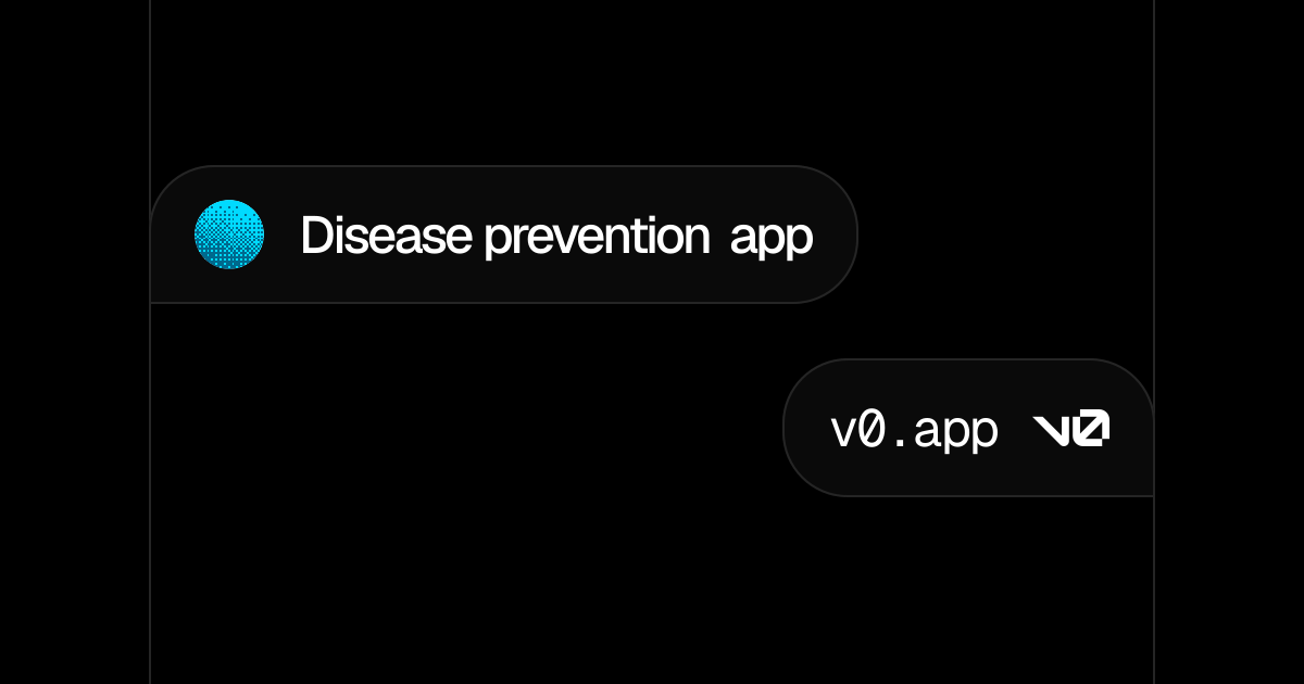 Disease prevention app - v0 by Vercel