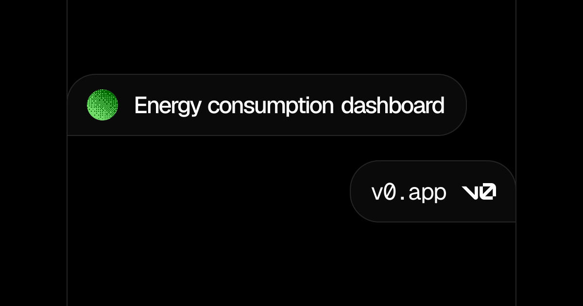 Energy consumption dashboard - v0 by Vercel
