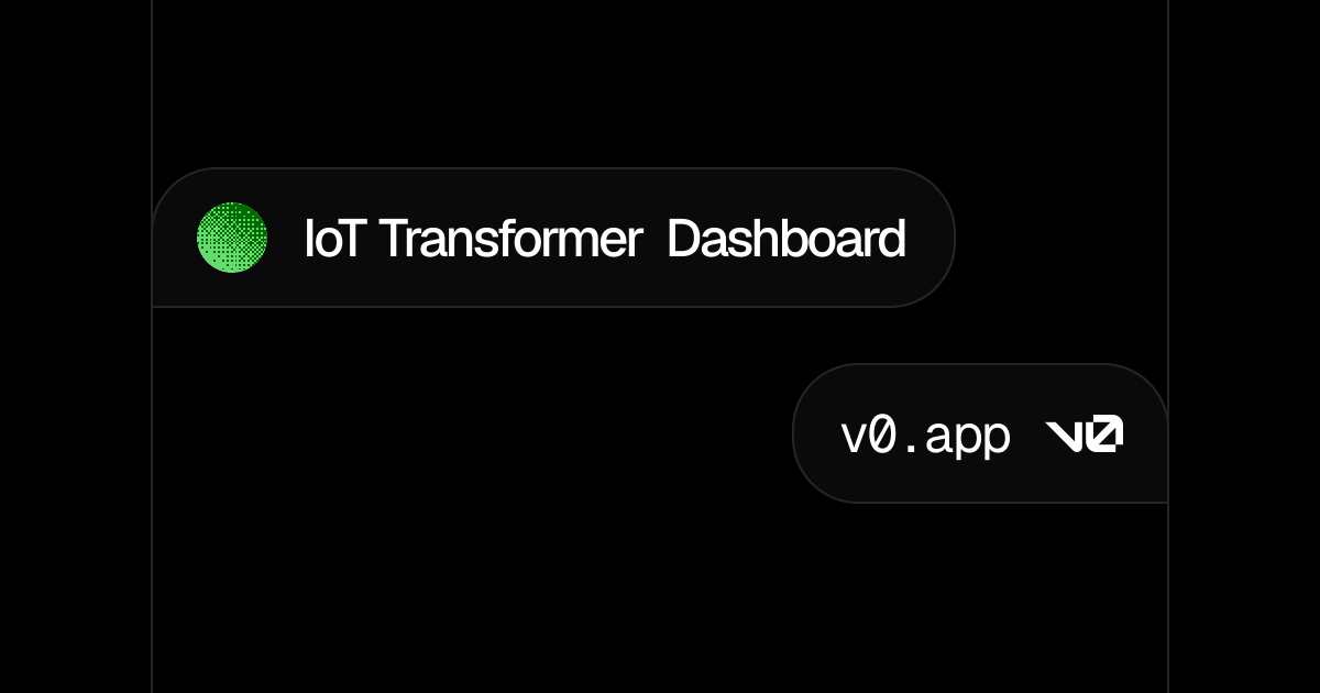 IoT Transformer Dashboard - v0 by Vercel