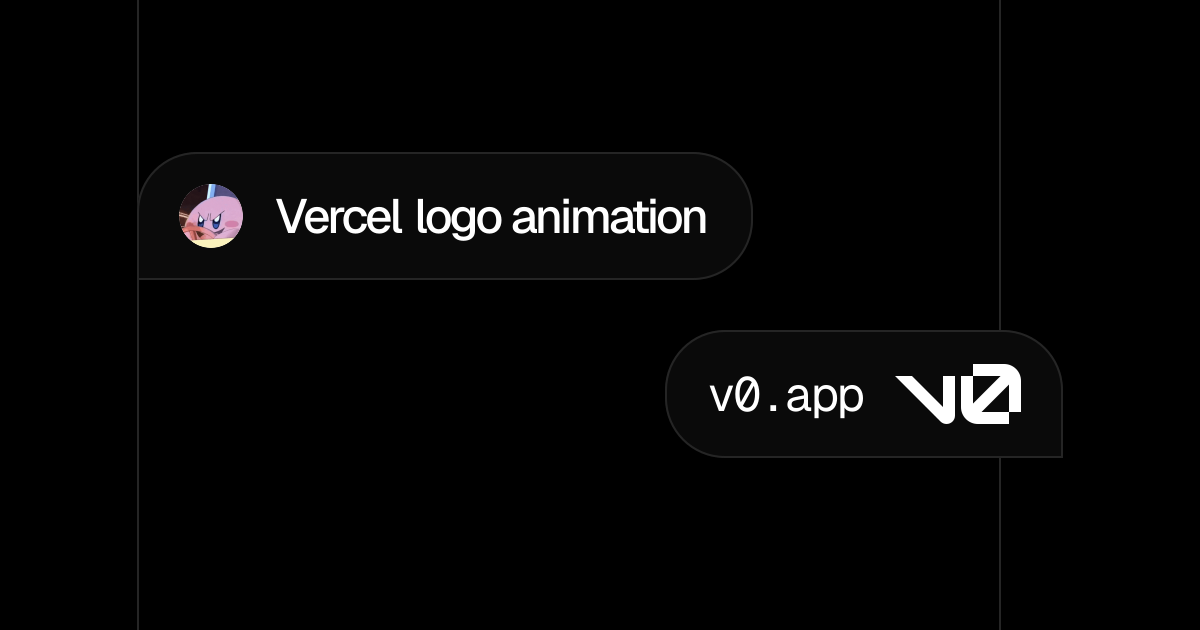 Vercel logo animation - v0 by Vercel