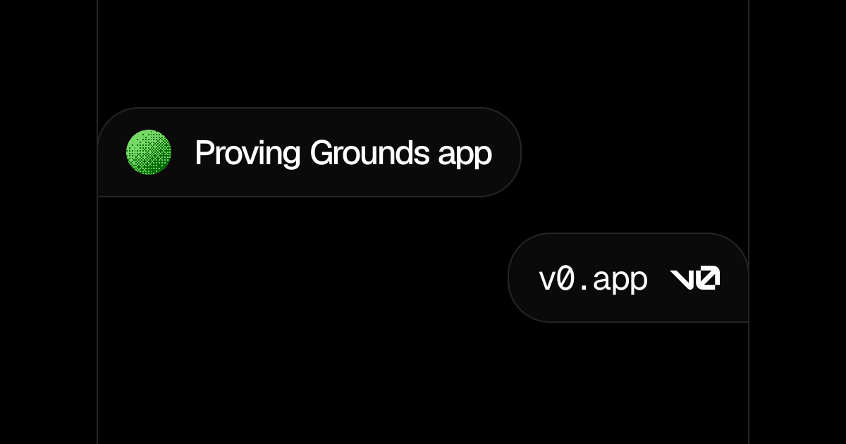 Proving Grounds app - v0 by Vercel