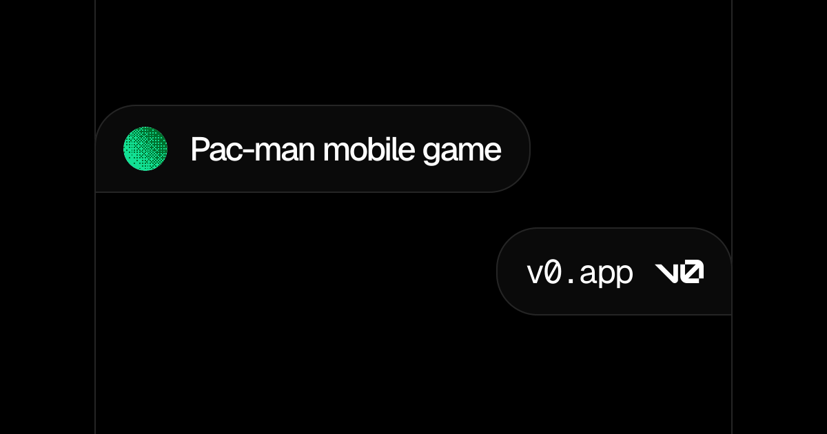 Pac-man mobile game - v0 by Vercel