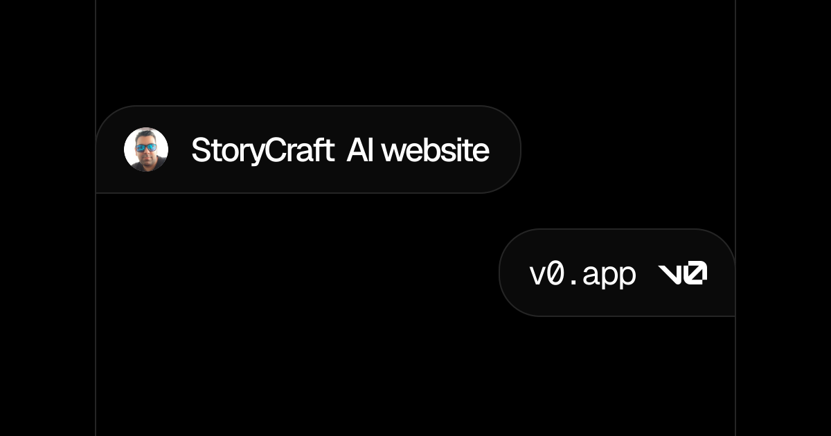 StoryCraft AI website - v0 by Vercel