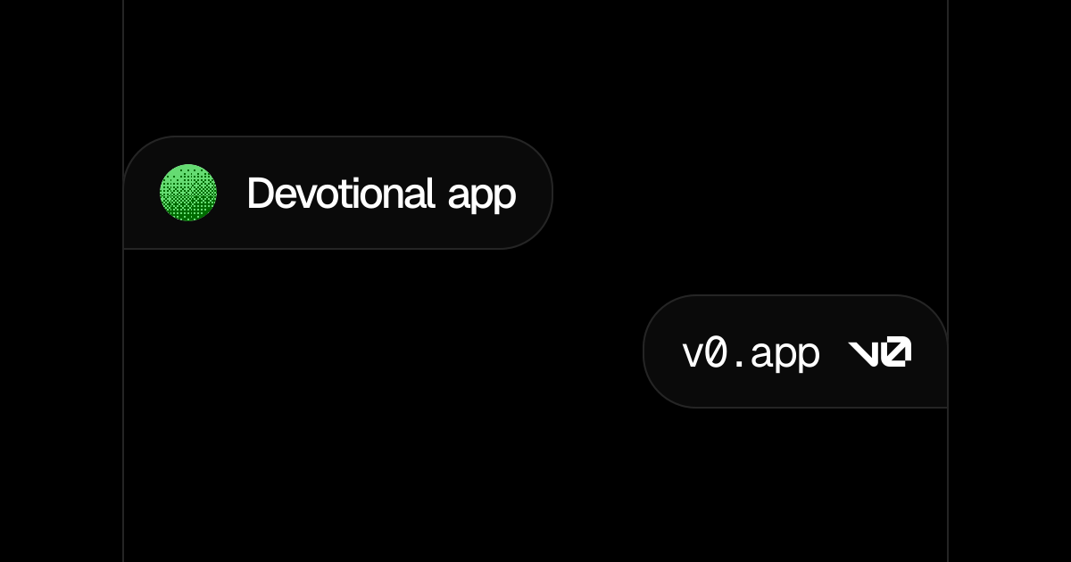 Devotional app - v0 by Vercel