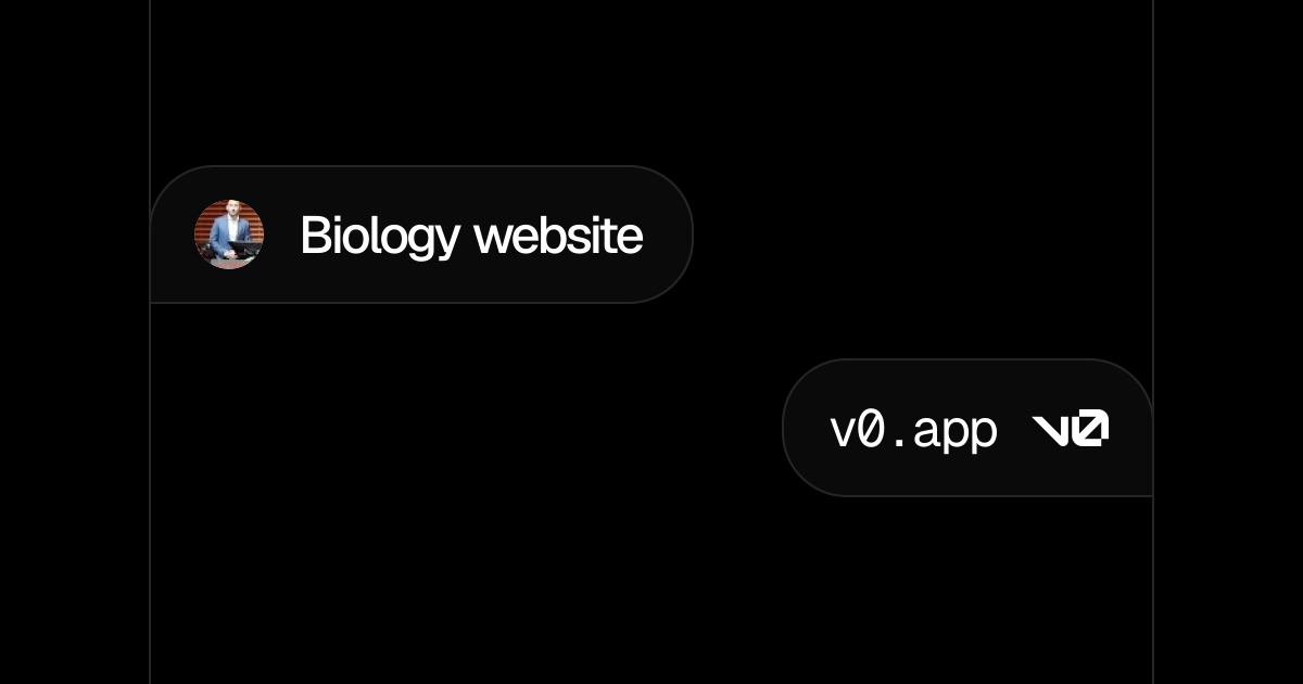 Biology website - v0 by Vercel