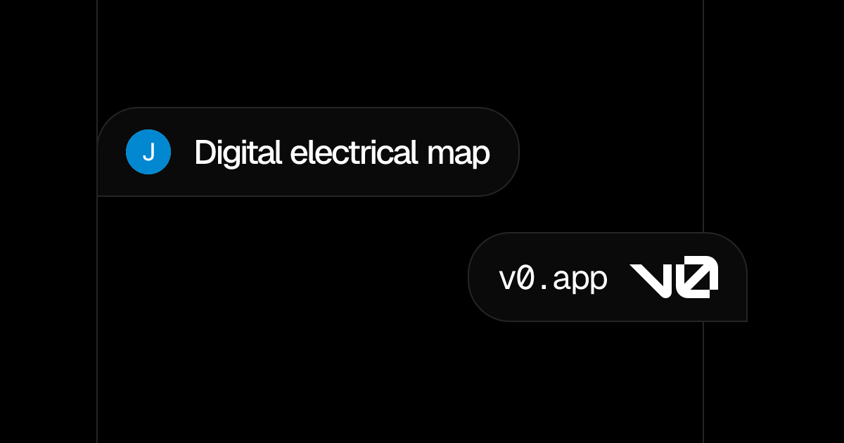 Digital electrical map - v0 by Vercel