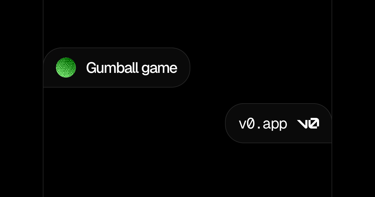 Gumball game - v0 by Vercel