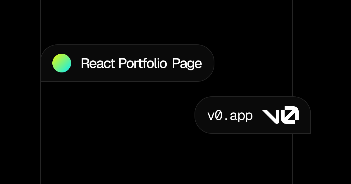 React Portfolio Page - v0 by Vercel