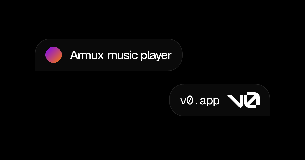 Armux music player - v0 by Vercel