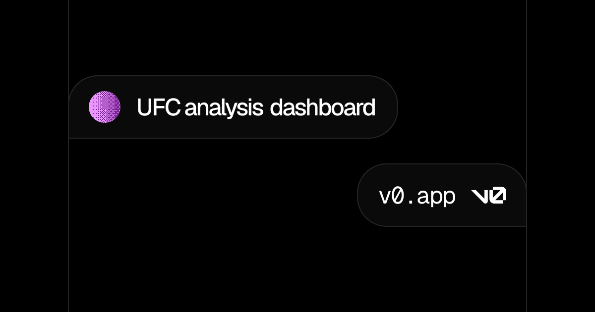 UFC analysis dashboard - v0 by Vercel