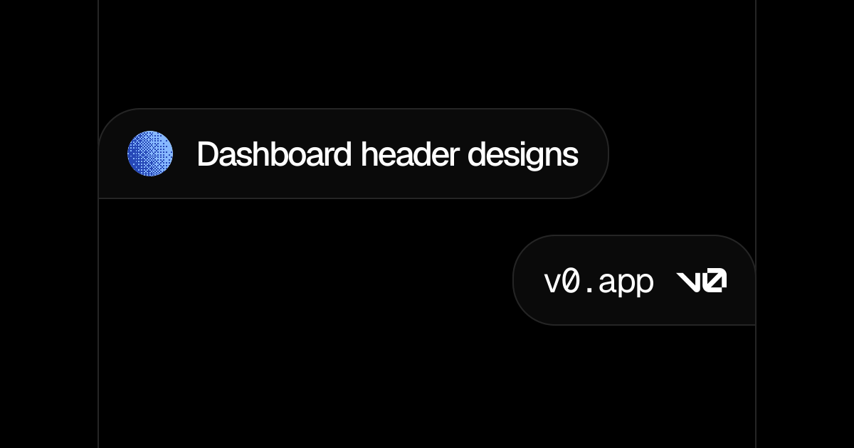 Dashboard header designs - v0 by Vercel