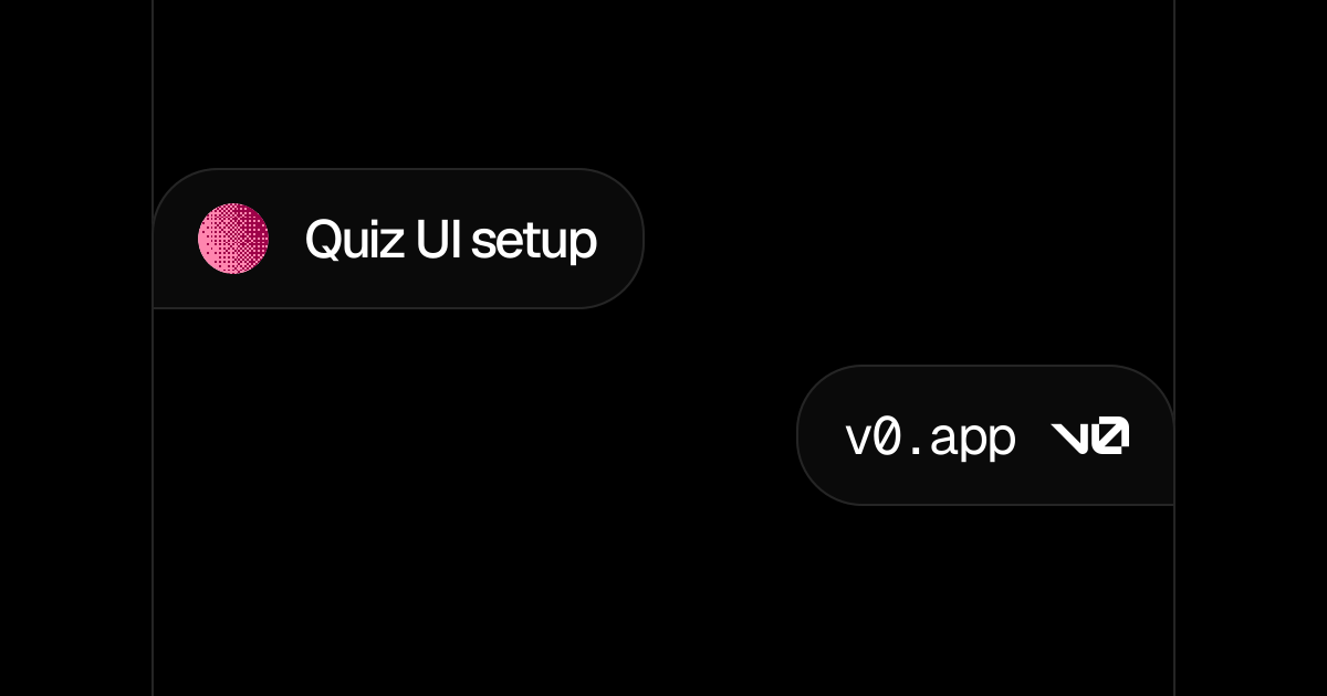 Quiz UI setup - v0 by Vercel
