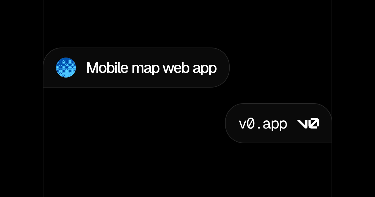 Mobile map web app - v0 by Vercel