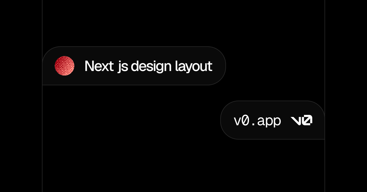 Next js design layout - v0 by Vercel