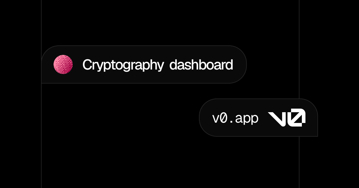 Cryptography dashboard - v0 by Vercel