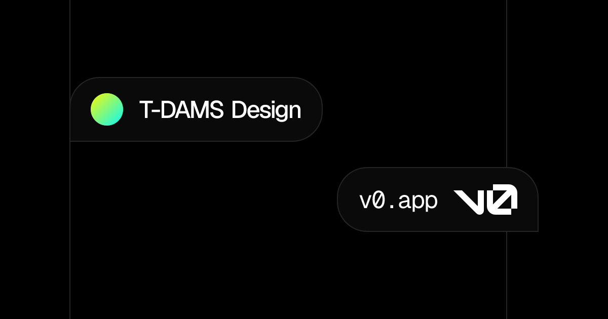 T-DAMS Design - v0 by Vercel