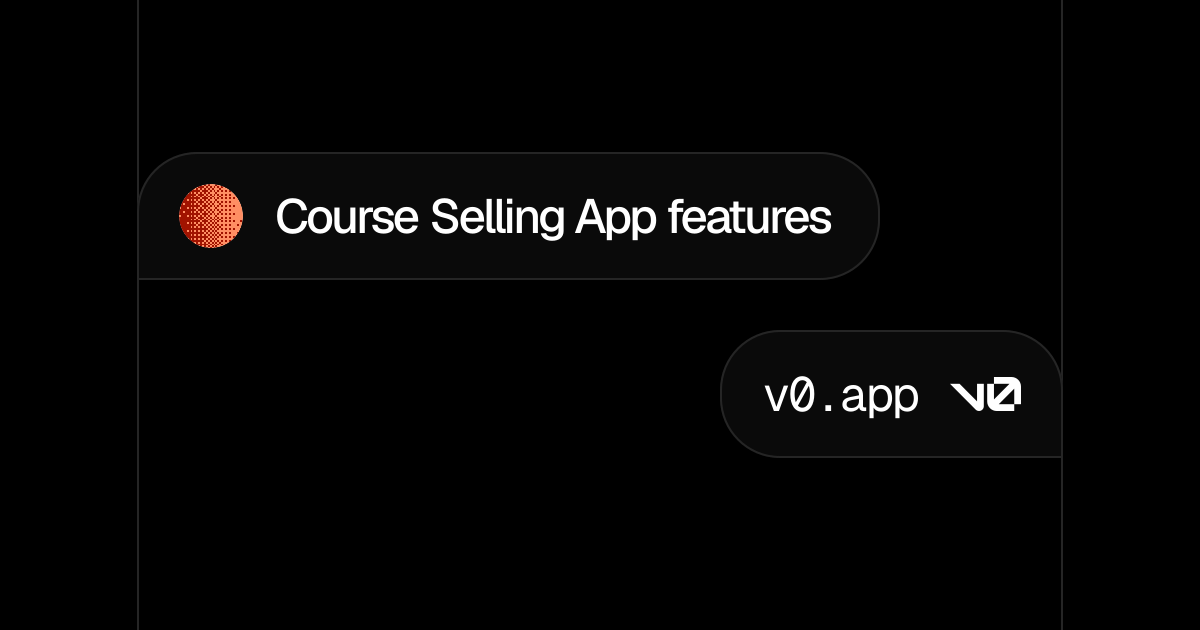 Course Selling App features - v0 by Vercel