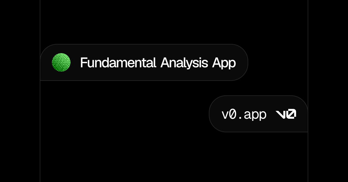 Fundamental Analysis App - v0 by Vercel