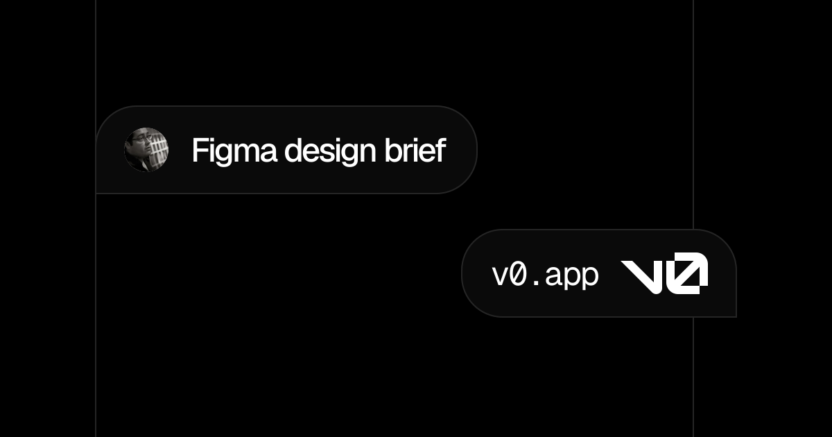 Figma design brief - v0 by Vercel