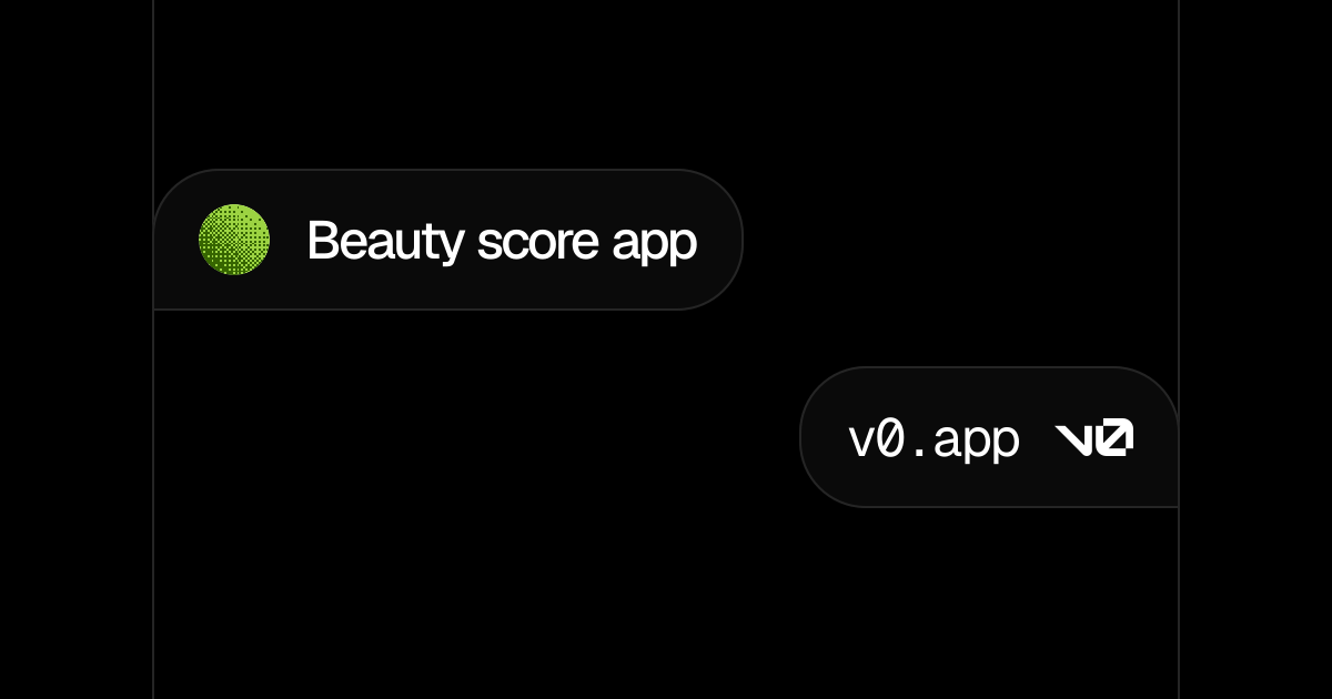 Beauty score app - v0 by Vercel