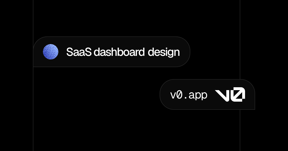 SaaS dashboard design - v0 by Vercel