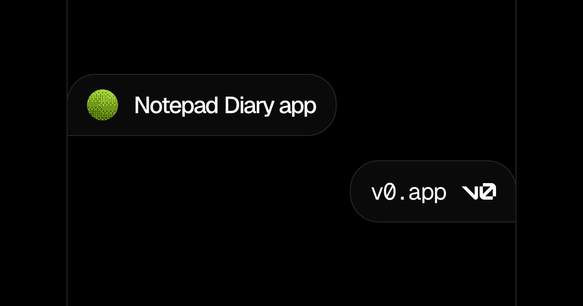 Notepad Diary app - v0 by Vercel