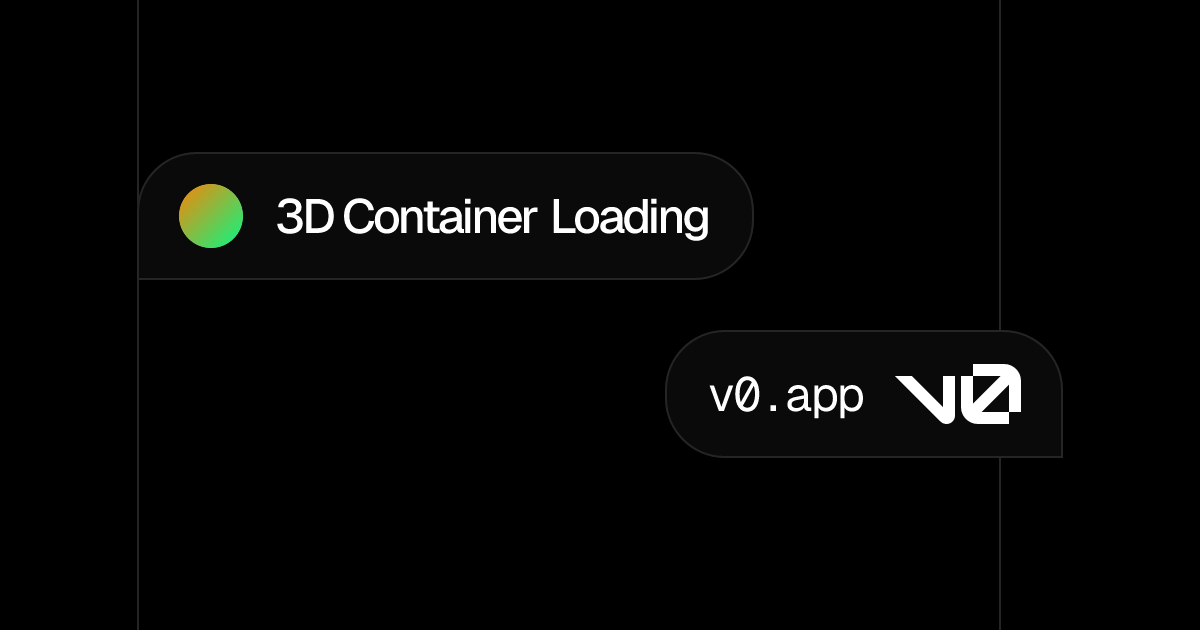 3D Container Loading - v0 by Vercel