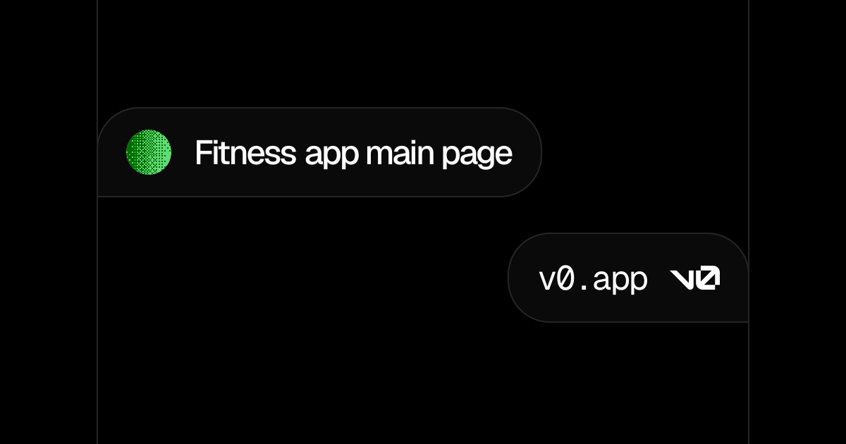 Fitness app main page - v0 by Vercel