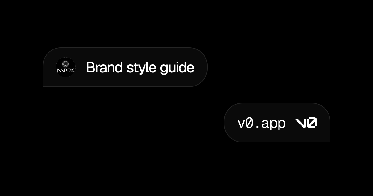 Brand style guide - v0 by Vercel