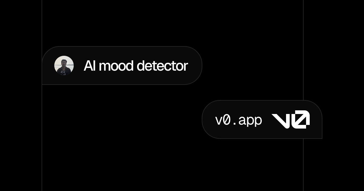 AI mood detector - v0 by Vercel