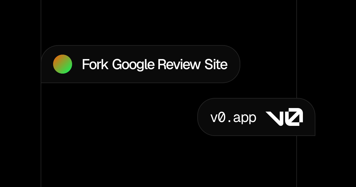 Fork Google Review Site - v0 by Vercel
