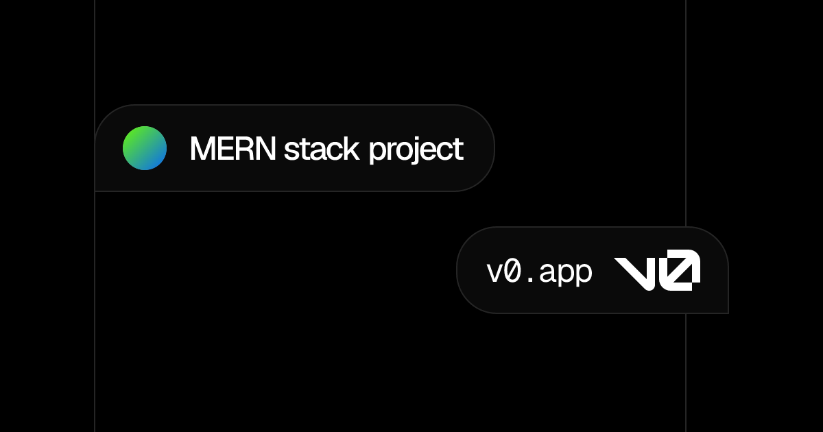 MERN stack project - v0 by Vercel